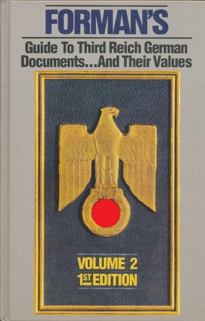 Formans Guide To Third Reich German Documents Vol 2 – Subway Stamp Shop Inc