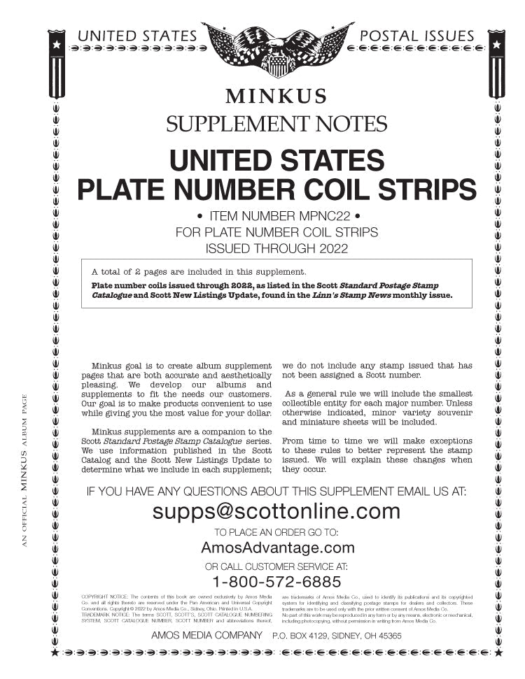 Minkus Supplements – Subway Stamp Shop Inc