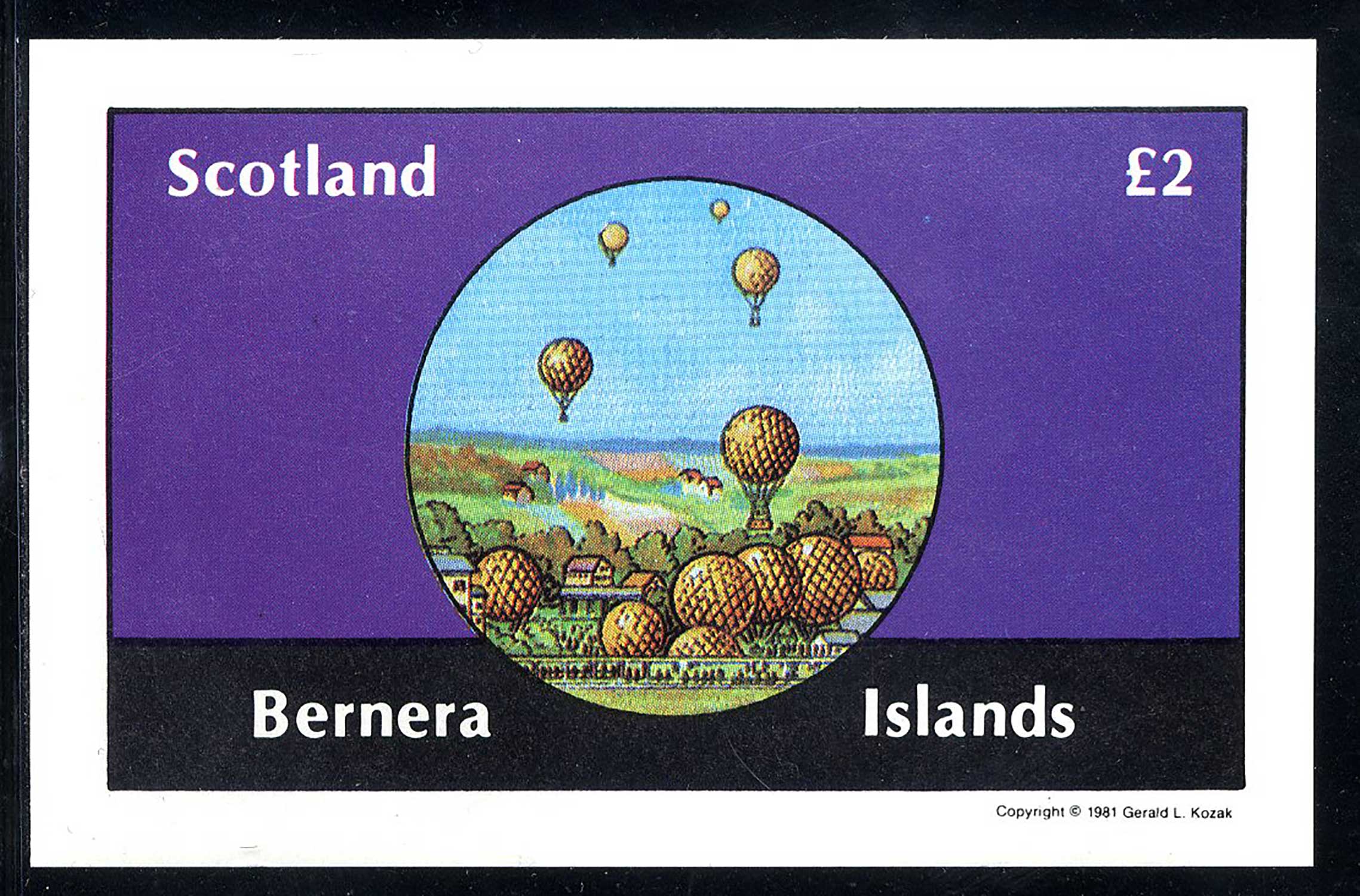 Bernera Balloons, Airships, And Airplanes £2 – Subway Stamp Shop Inc