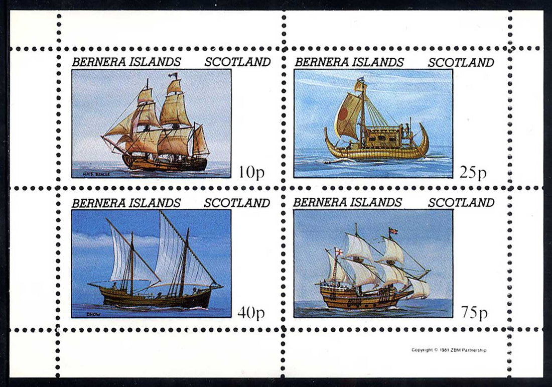 Bernera Historic Ships – Subway Stamp Shop Inc